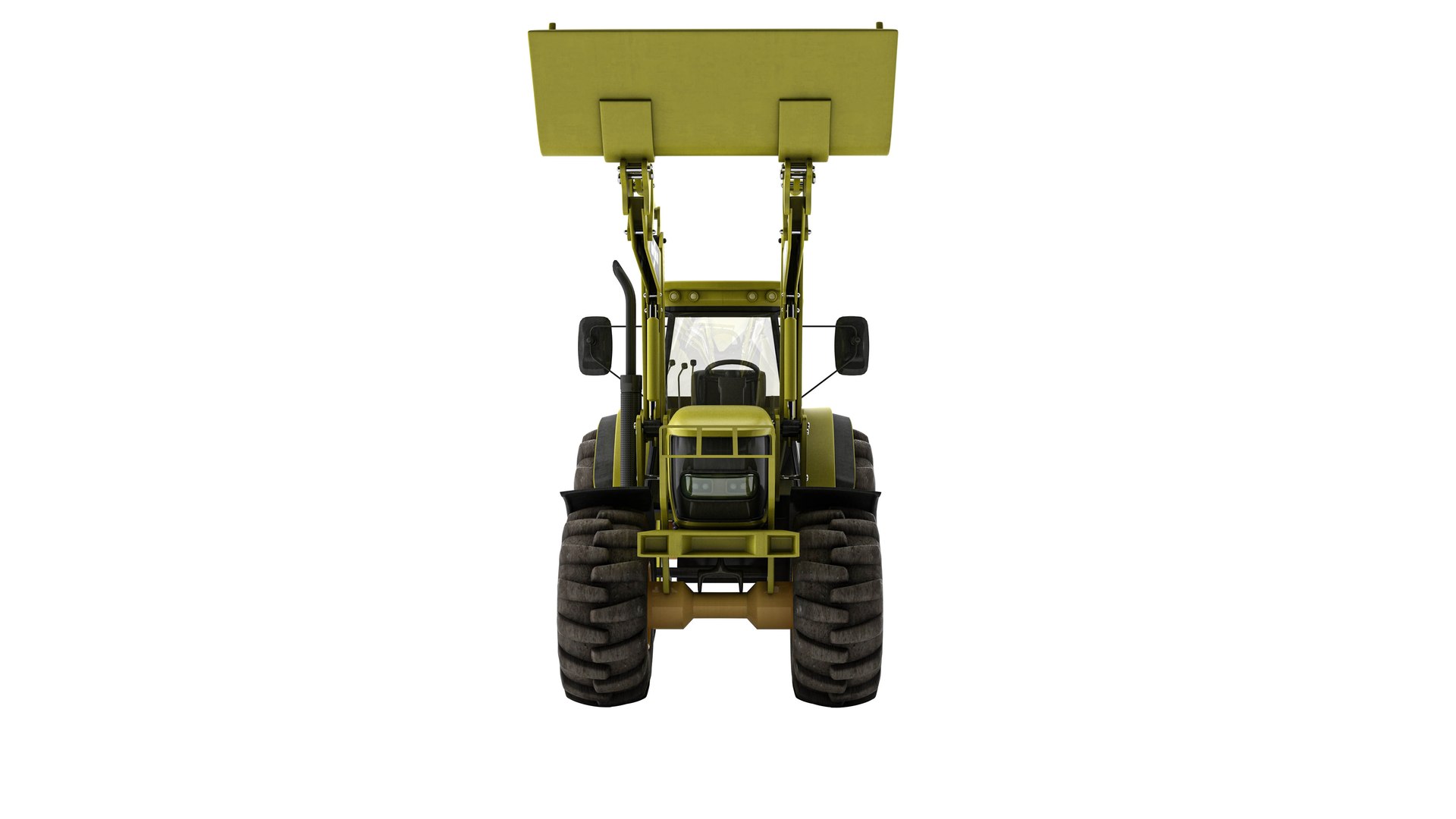 3D Model Tractor With Front Loader - TurboSquid 2224430