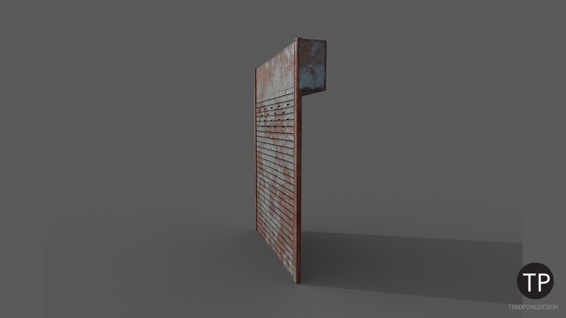 Metal Rusty Industrial Door 3D Model - TurboSquid 1727340