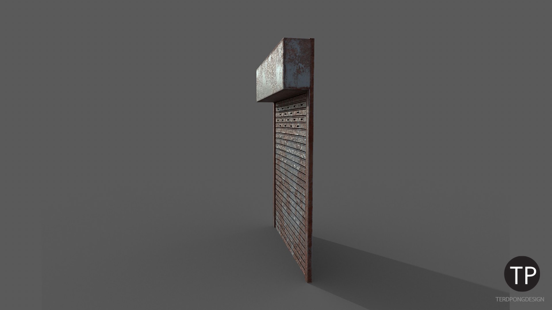 Metal Rusty Industrial Door 3D Model - TurboSquid 1727340