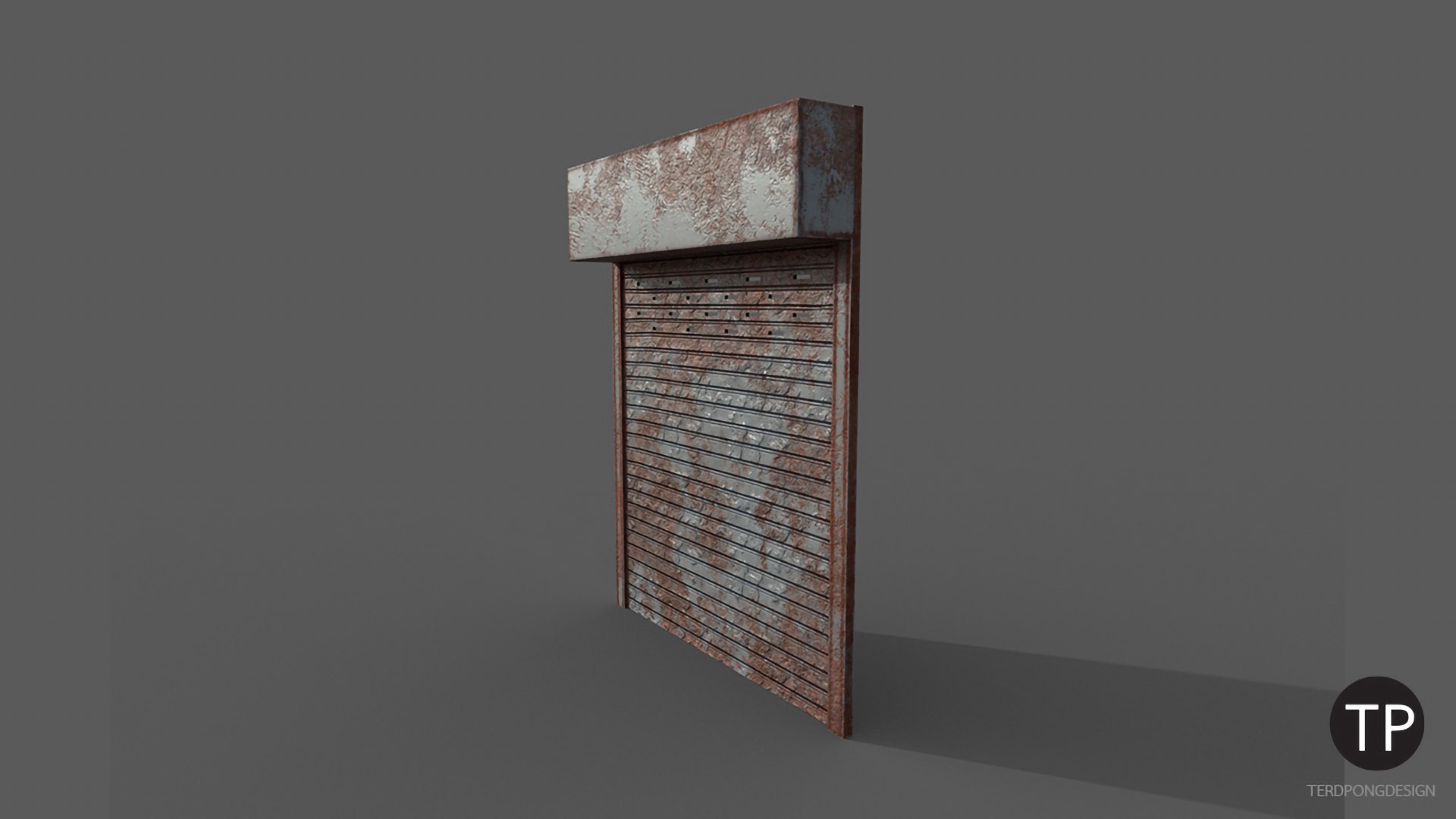 Metal Rusty Industrial Door 3D Model - TurboSquid 1727340