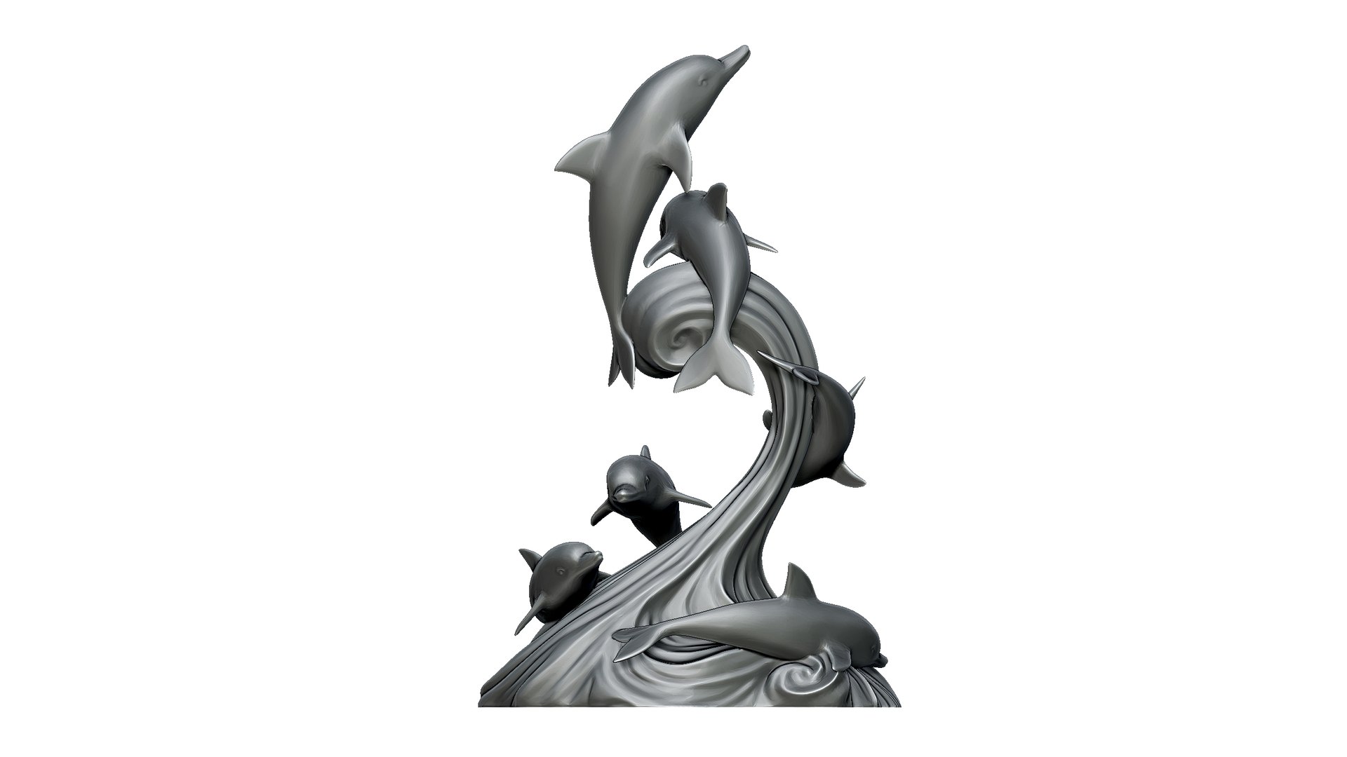 3D DOLPHINS Leaping From Water - TurboSquid 2282297