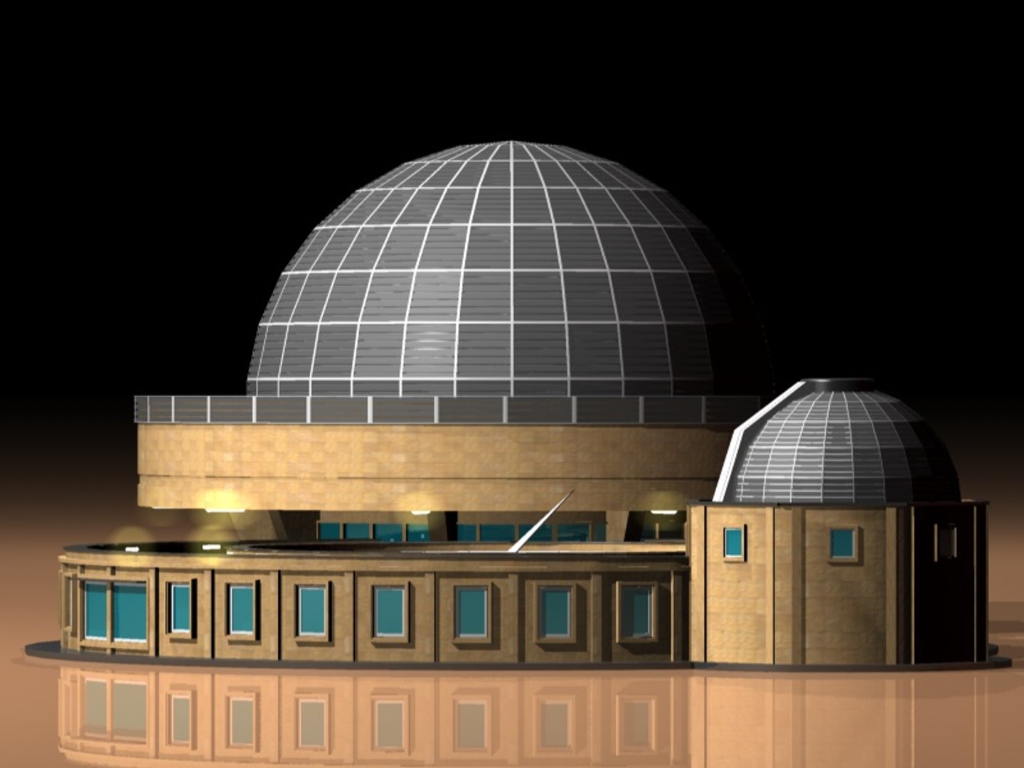 3d Planetarium Observatory Building