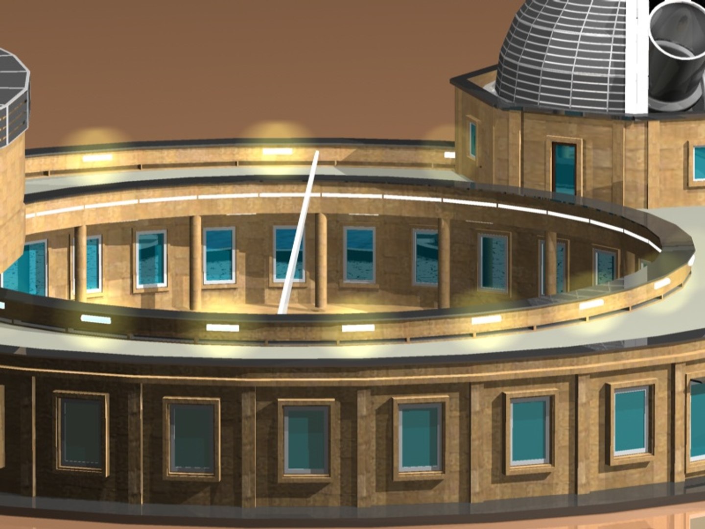 3d Planetarium Observatory Building