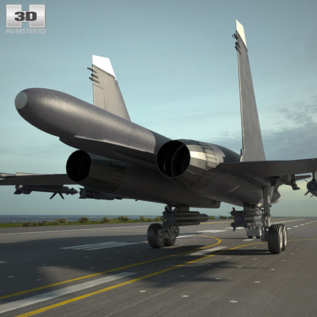 Sukhoi su-34 su 3D model - TurboSquid 1212958