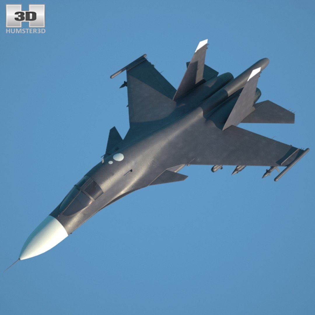Sukhoi su-34 su 3D model - TurboSquid 1212958