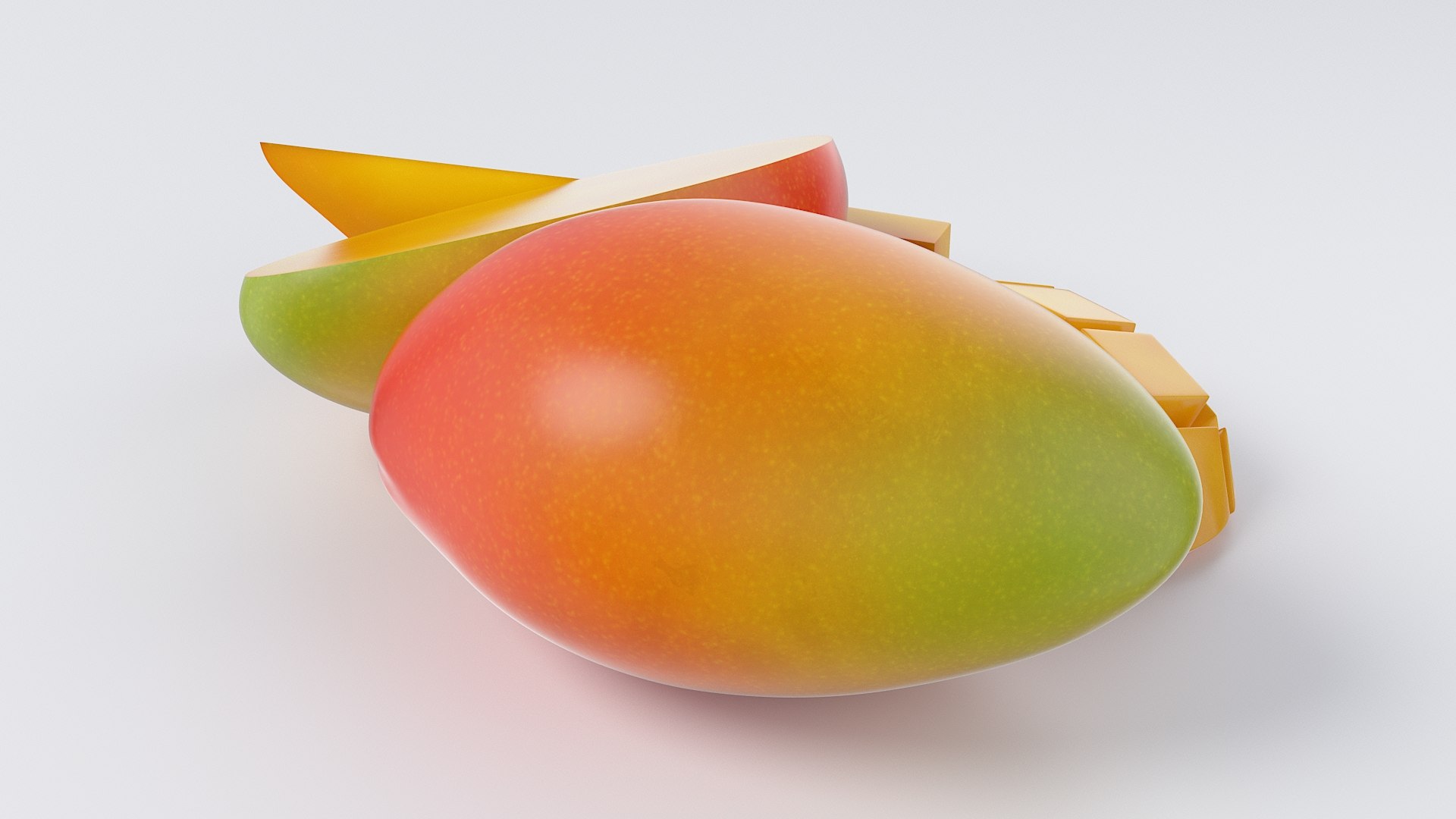 3D Cartoon Mango - TurboSquid 2091918