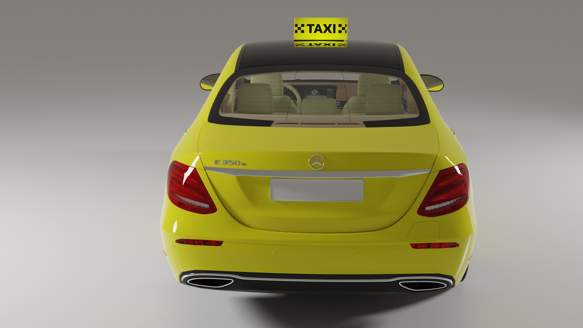 3D Mercedes Benz E Class Taxi - TurboSquid 1720289