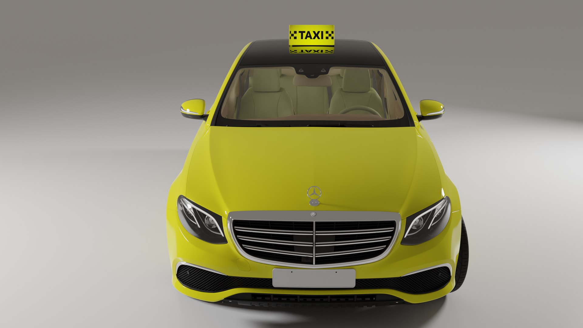 3D Mercedes Benz E Class Taxi - TurboSquid 1720289