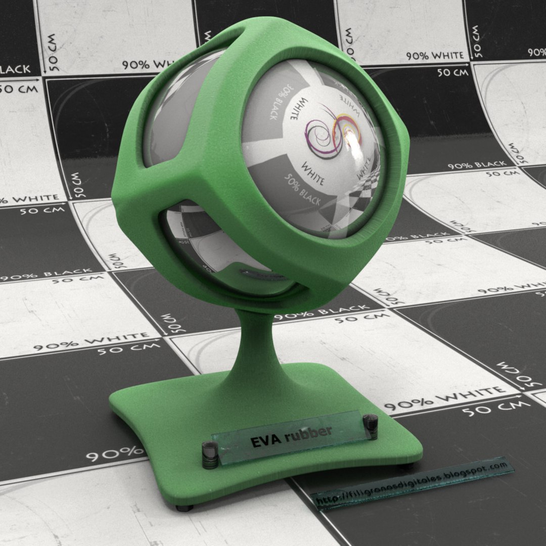 eva rubber colors 3d c4d