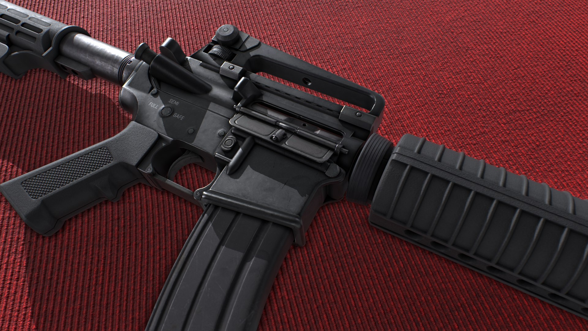 M4A1 Rifle 3D Model - TurboSquid 2065740
