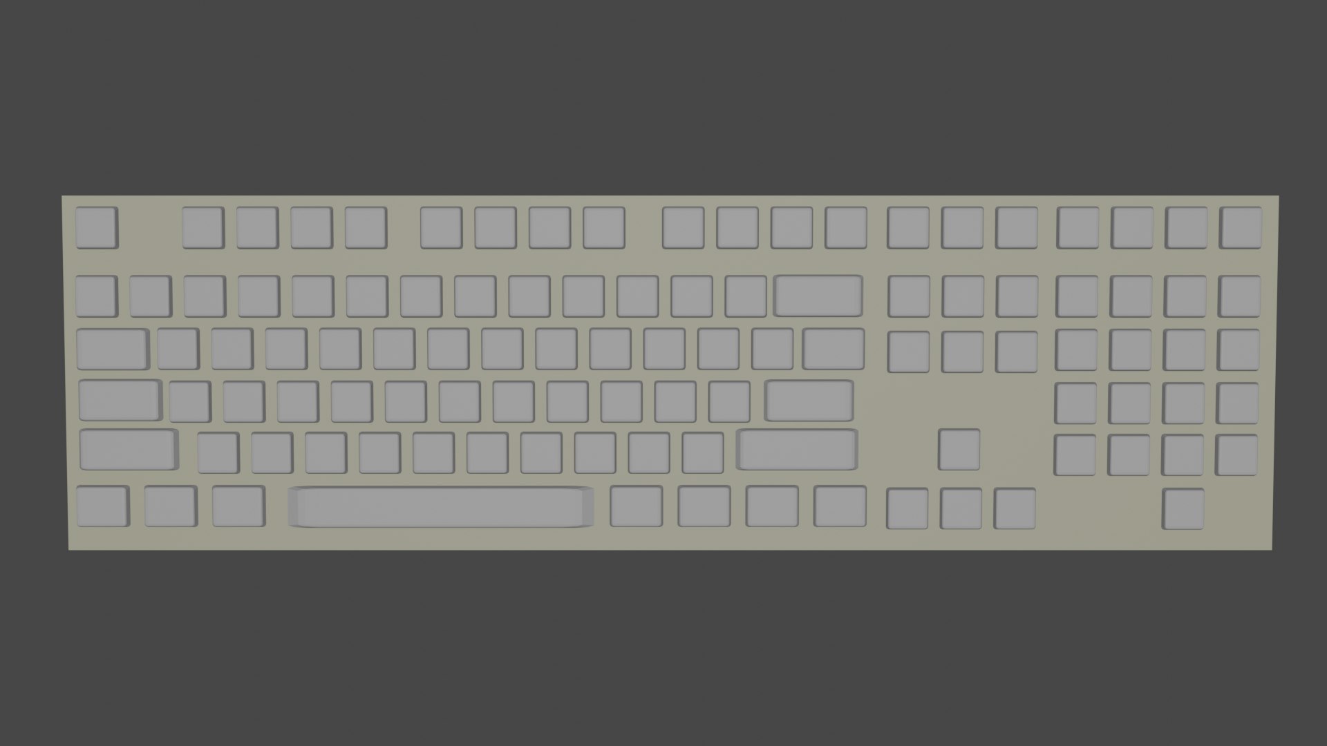 Keyboard Model - TurboSquid 2019064