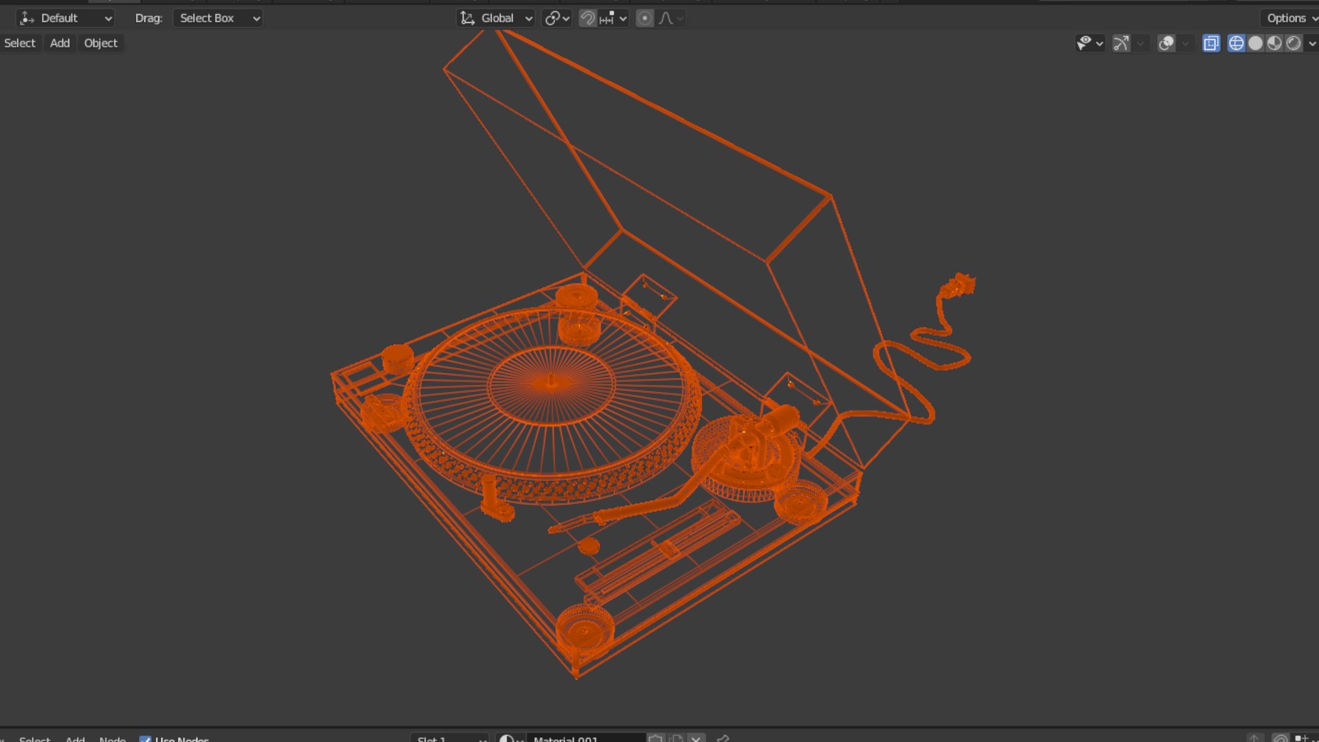 3D Record Player - TurboSquid 1815304