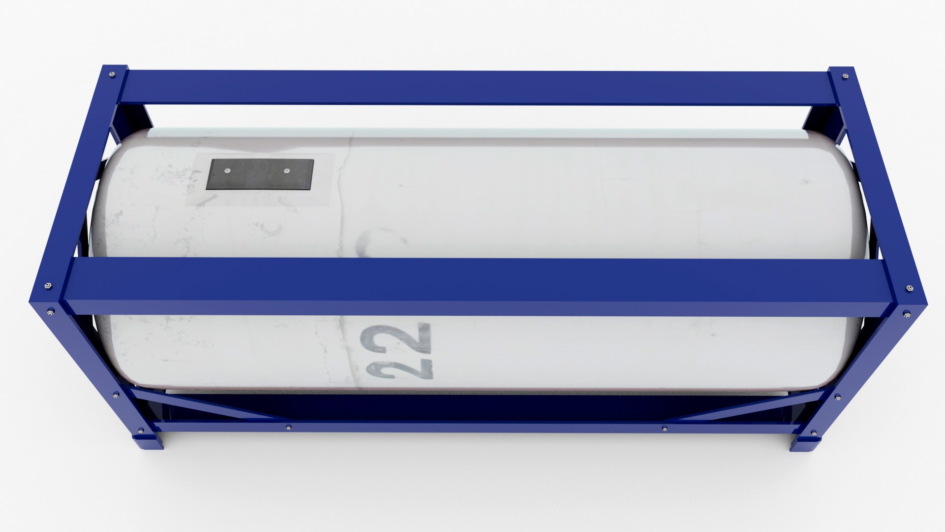 Liquid Gas Container In Frame 3D Model - TurboSquid 1900403