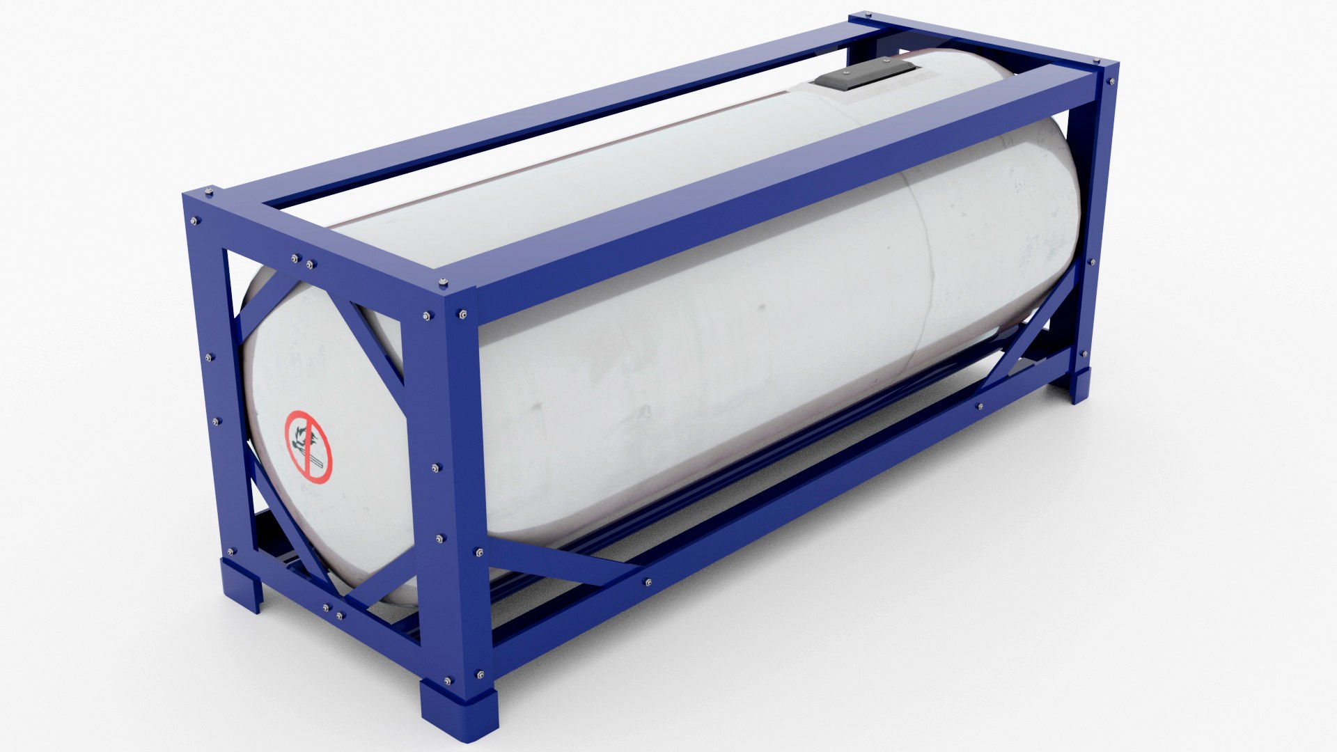 Liquid Gas Container In Frame 3D Model - TurboSquid 1900403