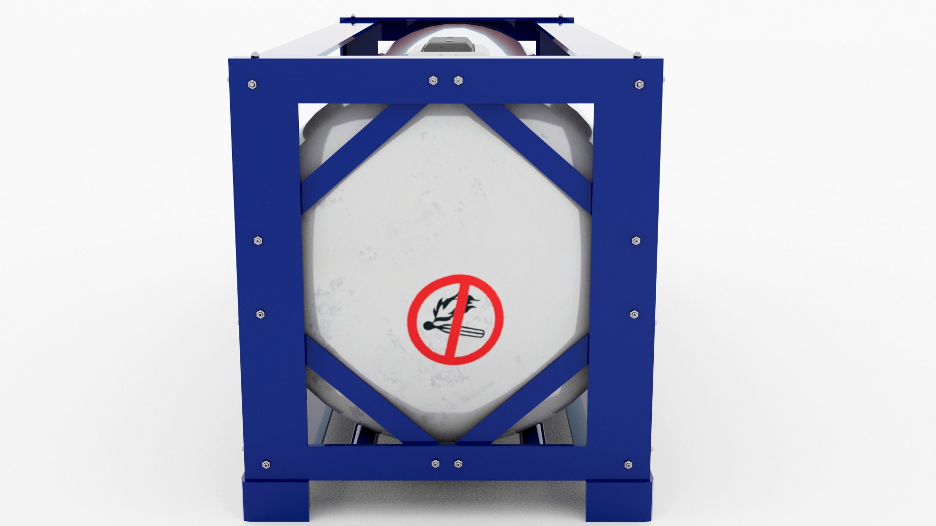 Liquid Gas Container In Frame 3D Model - TurboSquid 1900403