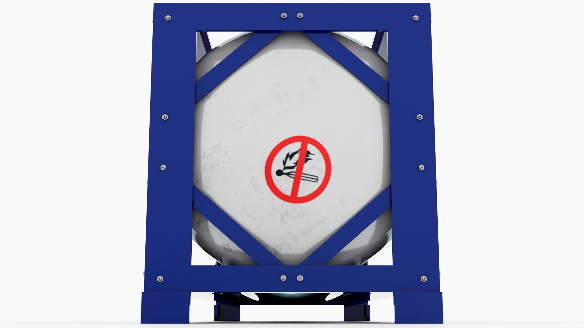 Liquid Gas Container In Frame 3D Model - TurboSquid 1900403