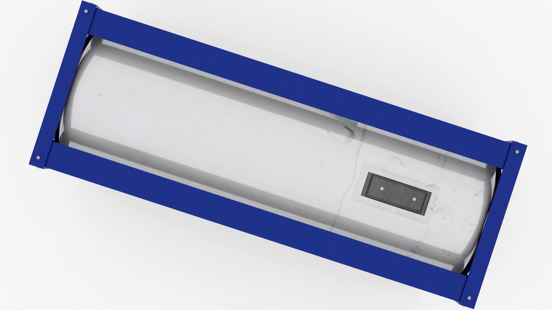 Liquid Gas Container In Frame 3D Model - TurboSquid 1900403