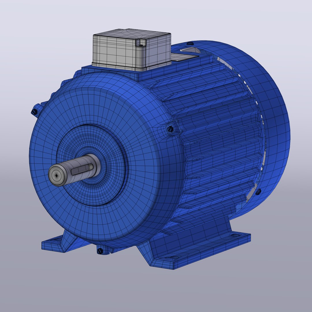 3d Electric Motor Model