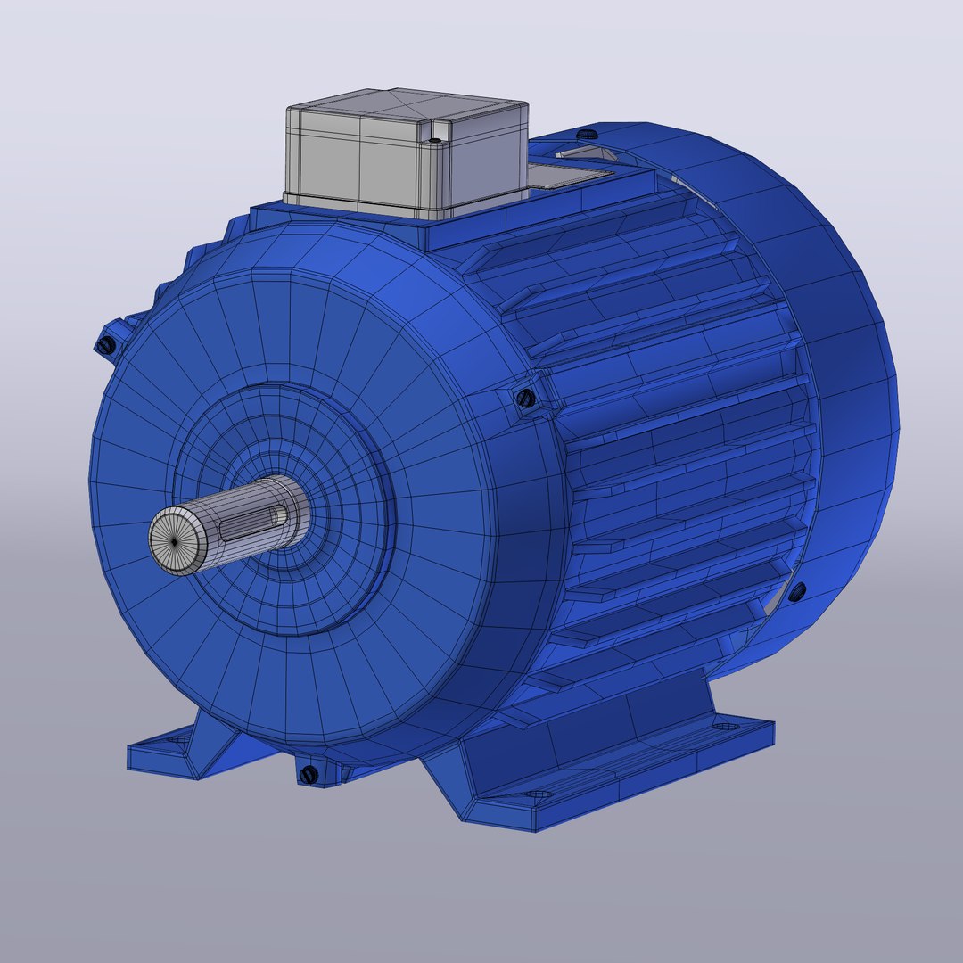 3d Electric Motor Model