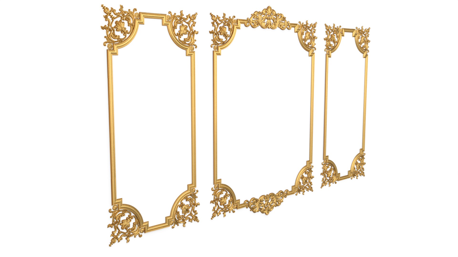 Plaster Decorative Frame 011 3D Model - TurboSquid 1883499