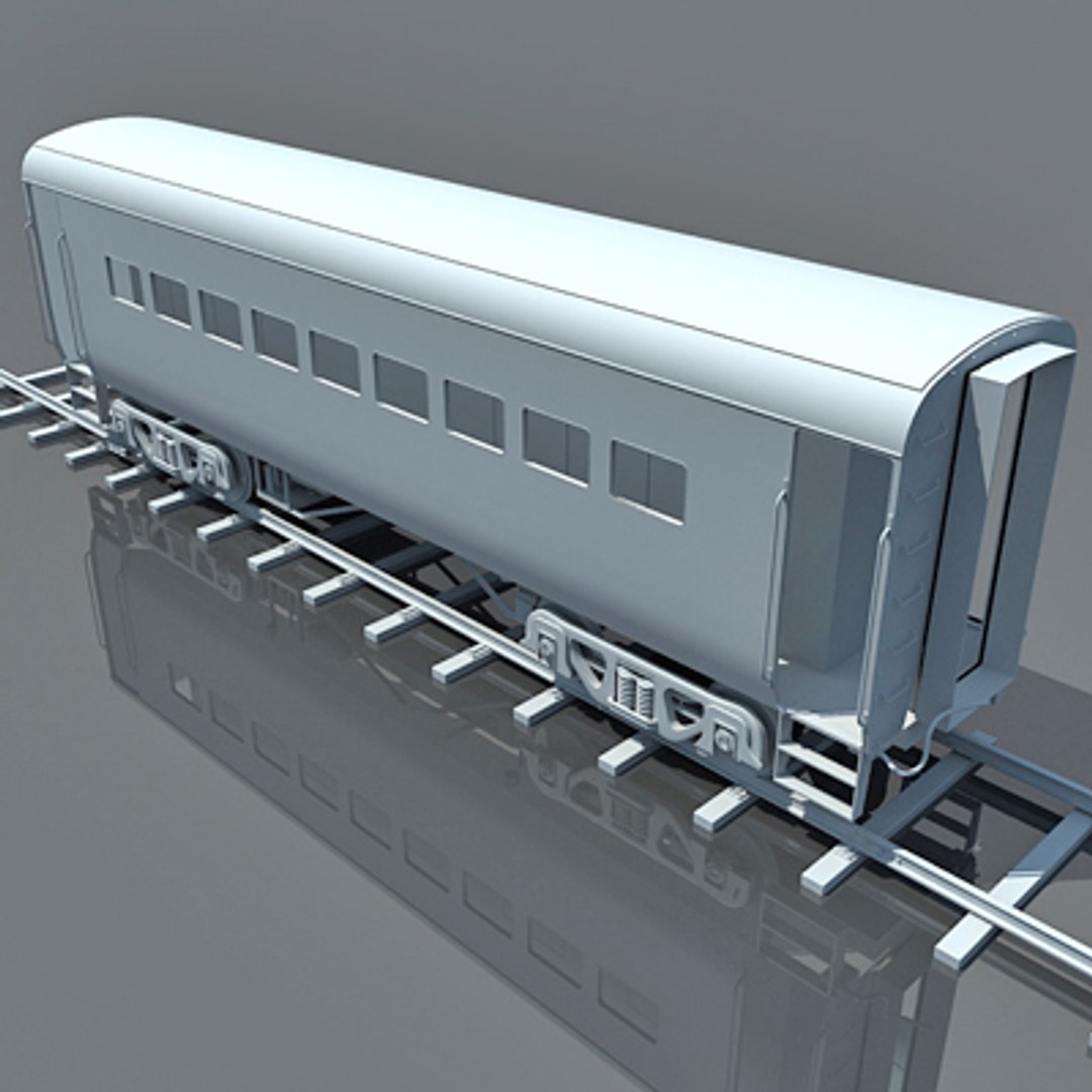 3d Model Train Passenger Car