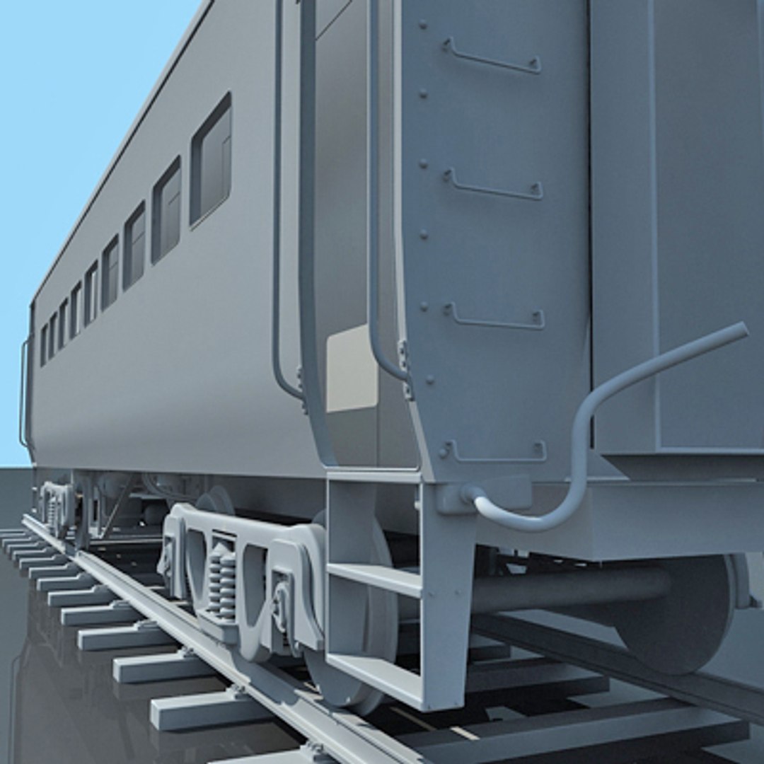 3d Model Train Passenger Car