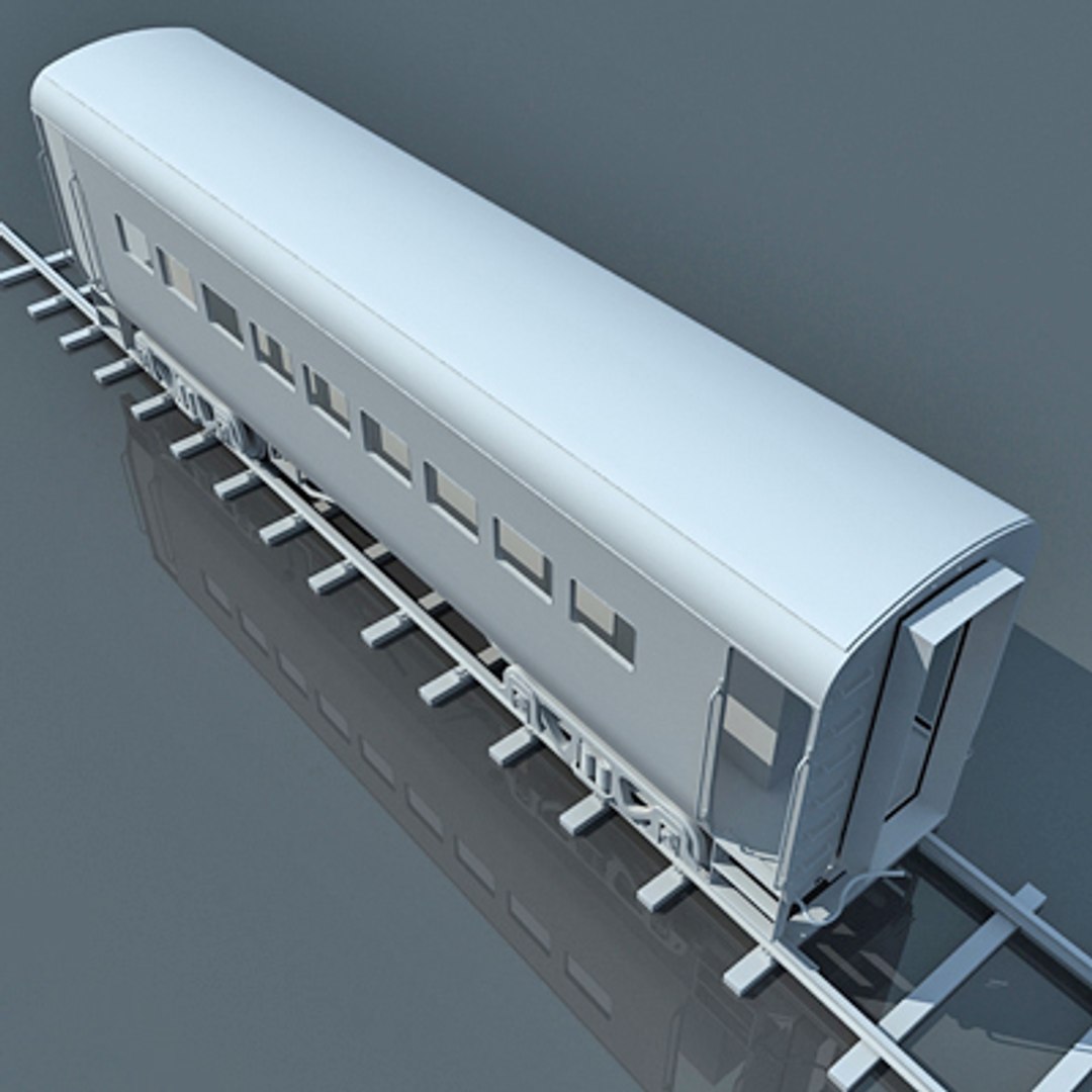 3d Model Train Passenger Car