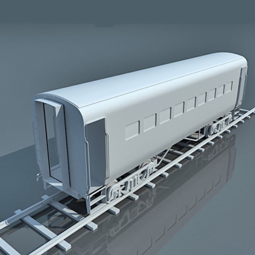 3d Model Train Passenger Car