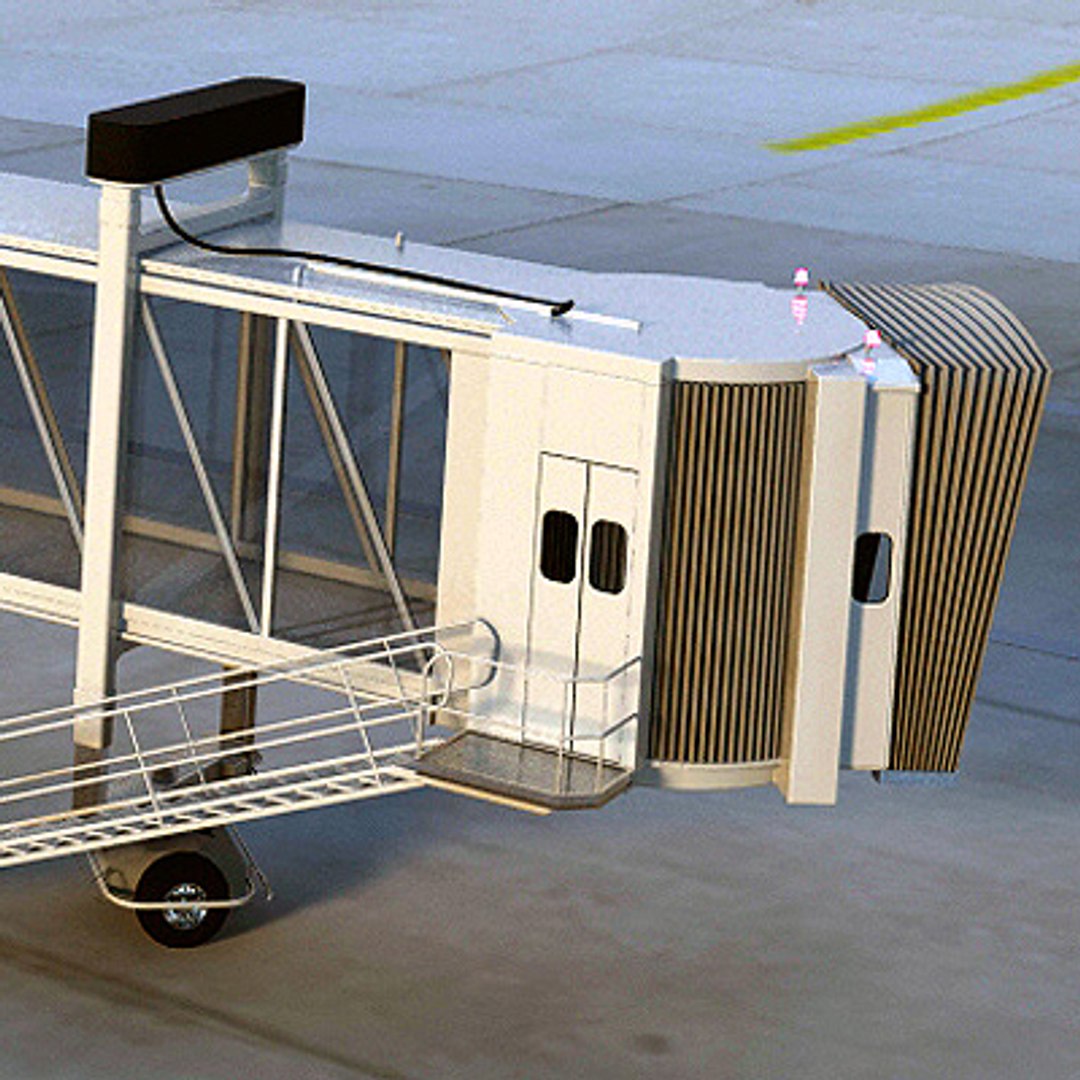 Airport Jetway - Animate 3d Model