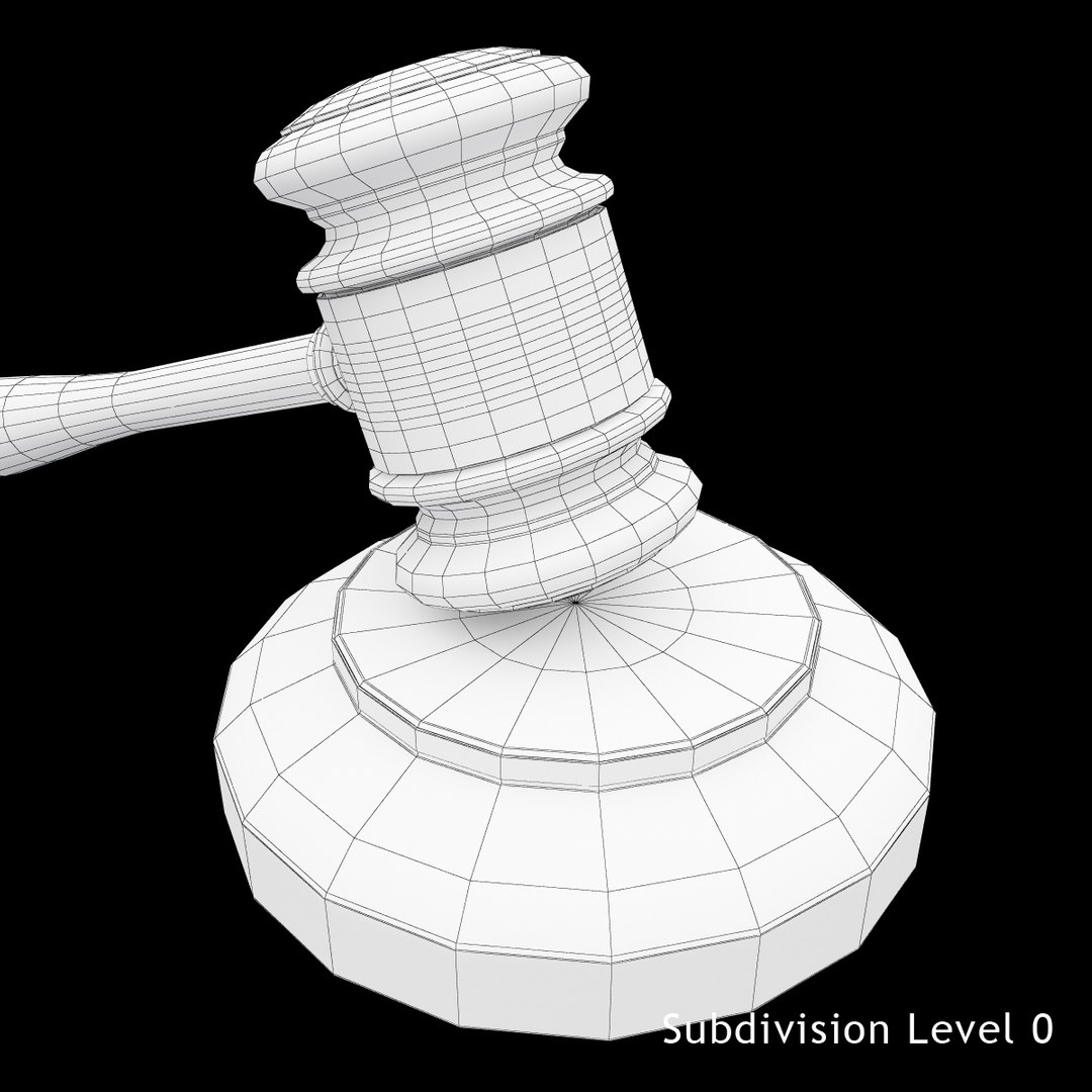 3ds max wooden gavel