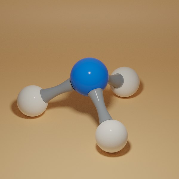3D molecule nh3 ammonia - TurboSquid 1663239