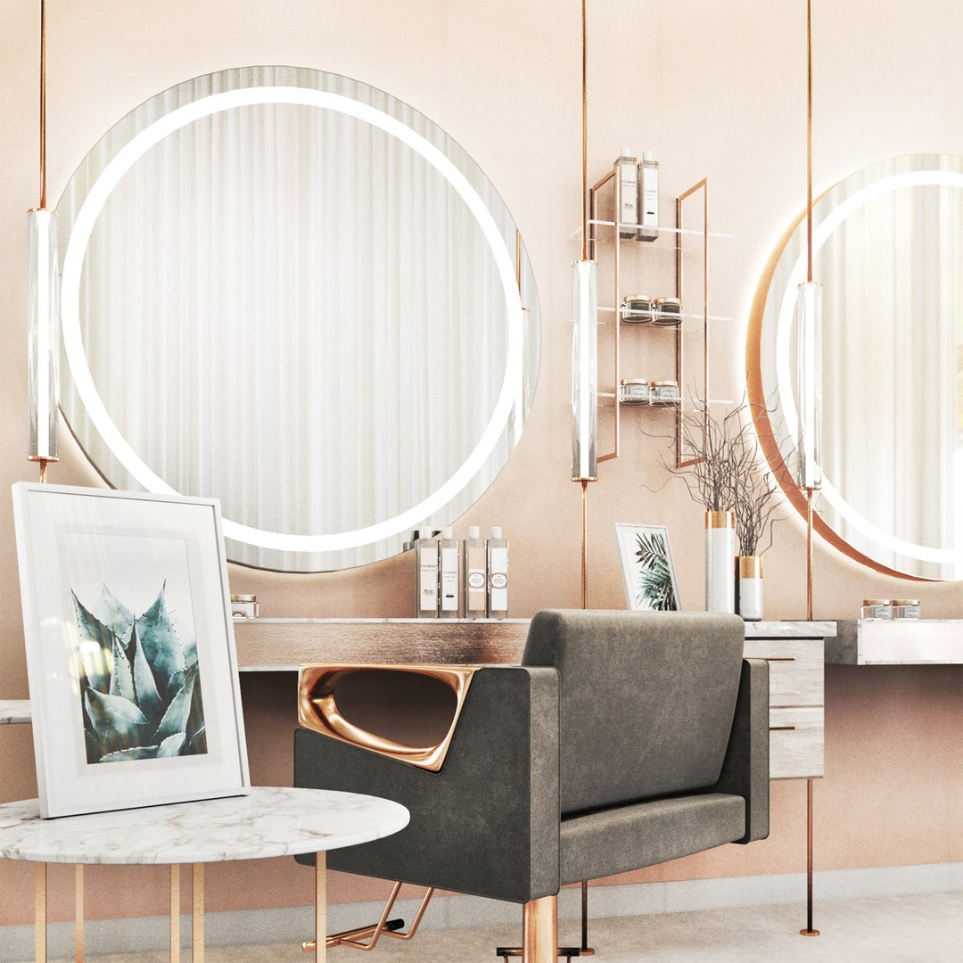 3D Beauty Salon Barbershop 02 Model - TurboSquid 2116209