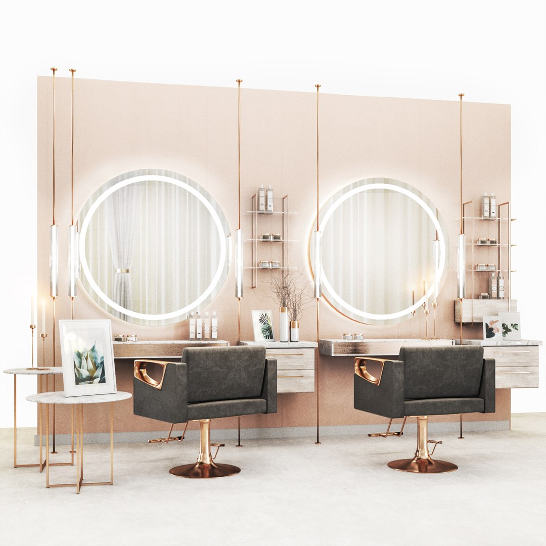 3D Beauty Salon Barbershop 02 Model - TurboSquid 2116209