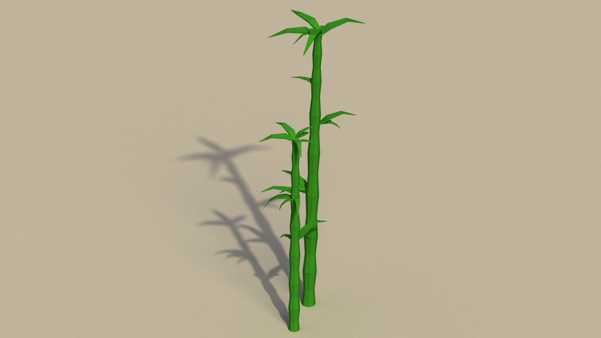 3D Low Poly Bamboo Trees - TurboSquid 2100382