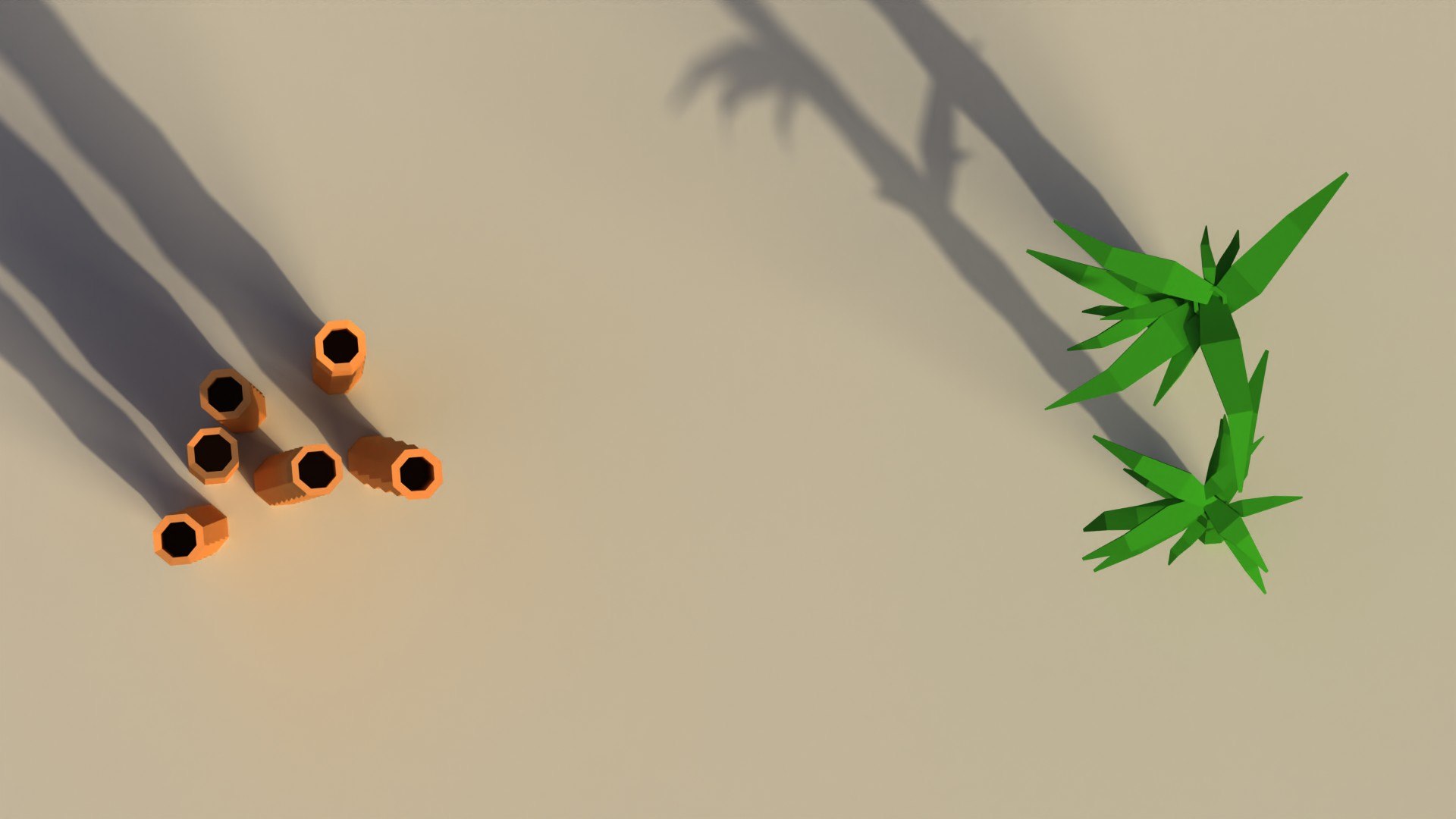 3D Low Poly Bamboo Trees - TurboSquid 2100382
