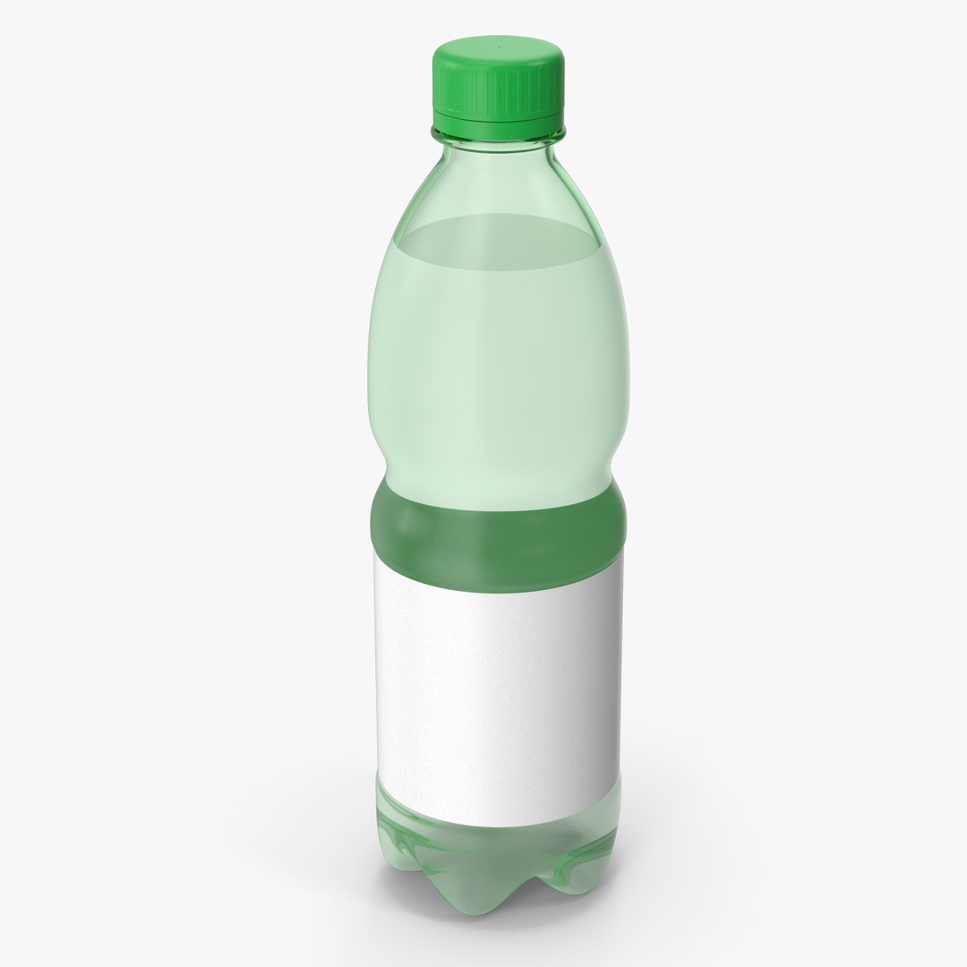 3D Green Water Plastic Bottle model - TurboSquid 1903732