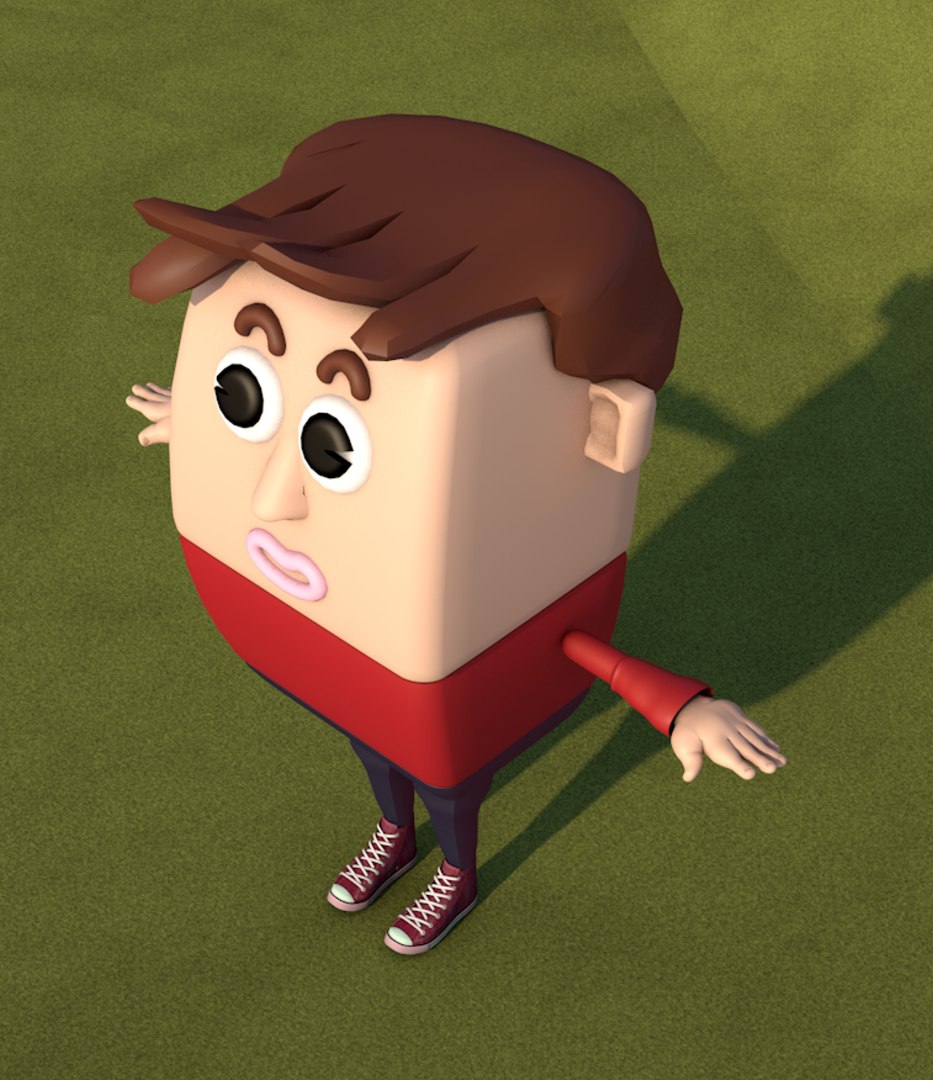 Cartoon Man Male Animation Character 3D Model - TurboSquid 1443269