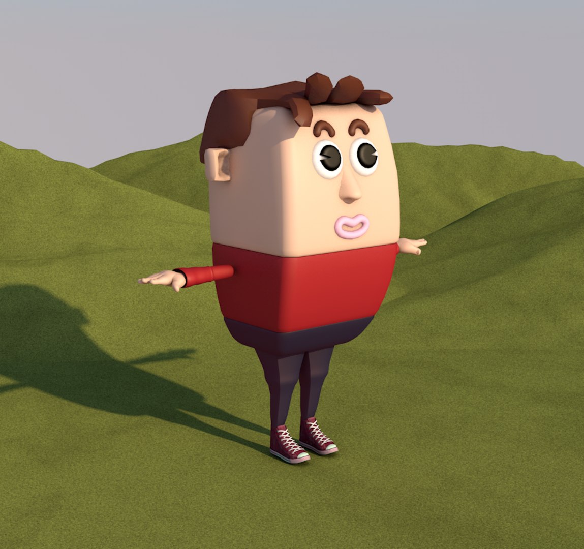 Cartoon Man Male Animation Character 3D Model - TurboSquid 1443269