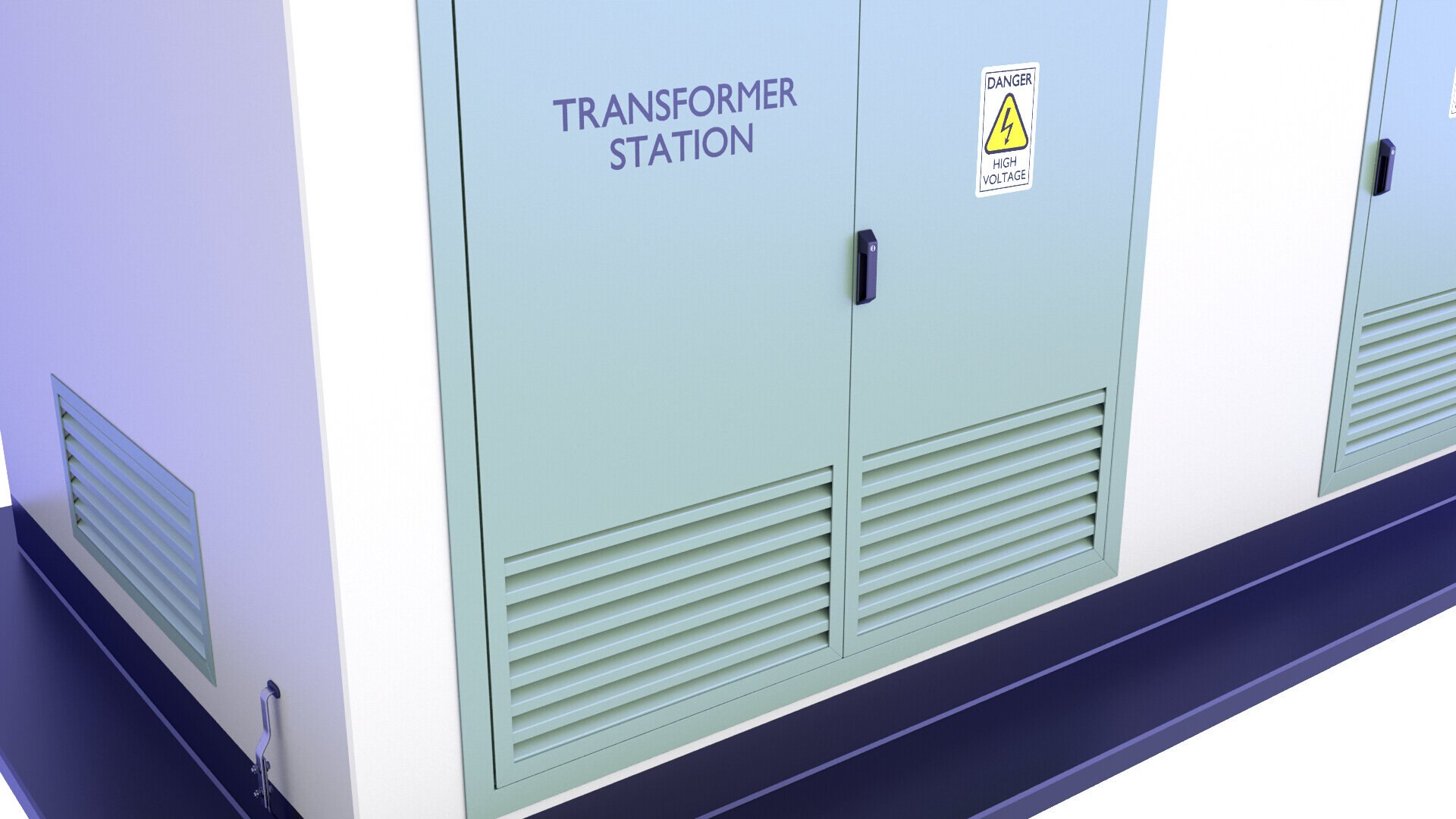 3D Model Compact Transformer Sub Station 18 - TurboSquid 2392909
