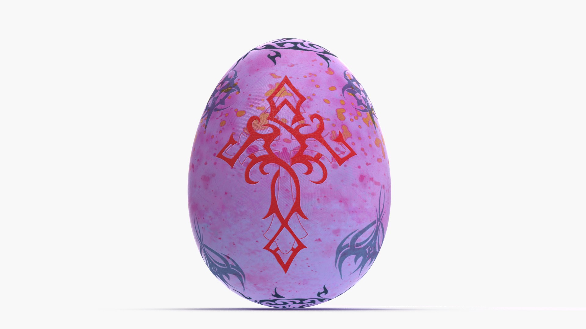 purple easter egg design