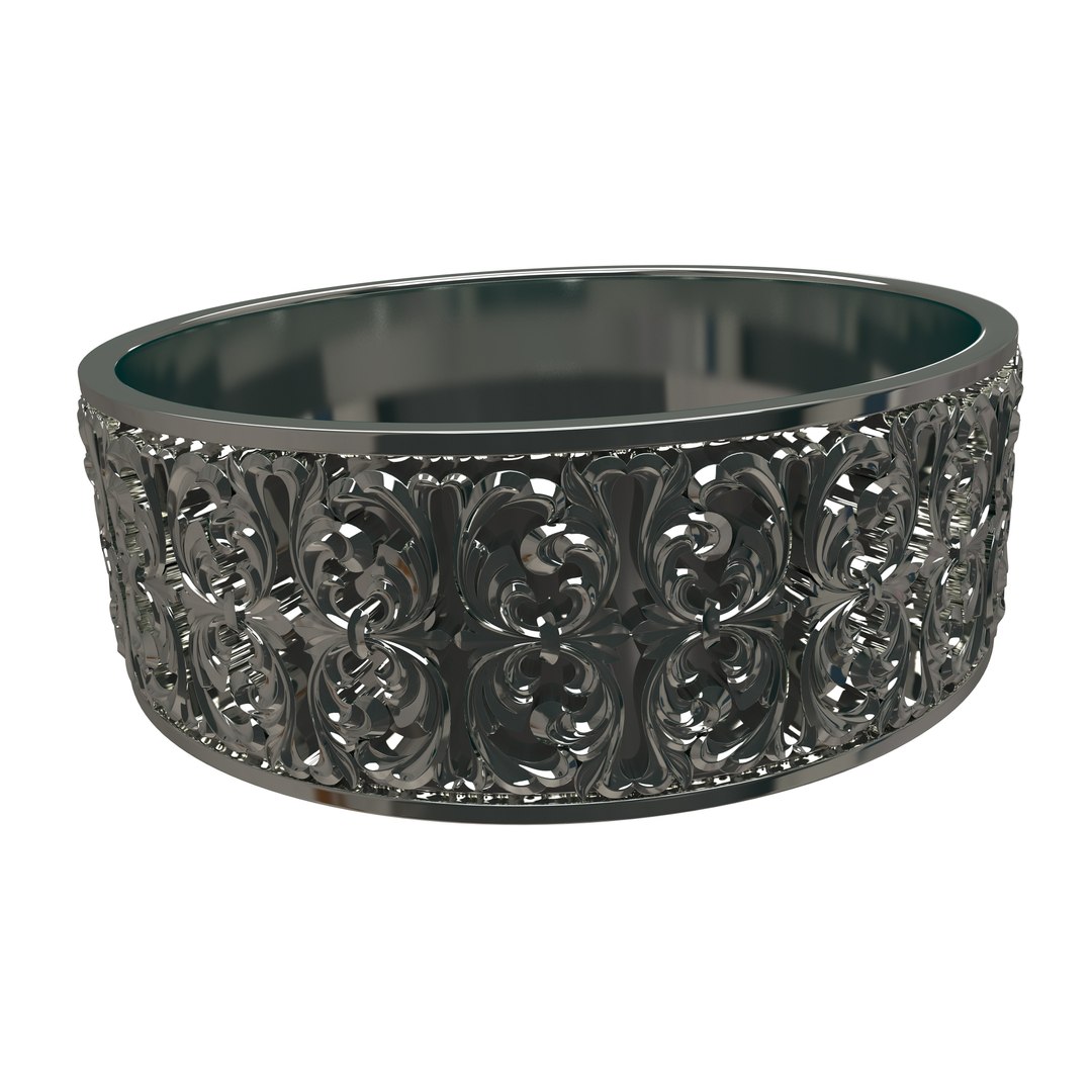 Jewellery Ring 03 Chrome 3D Model - TurboSquid 2138274