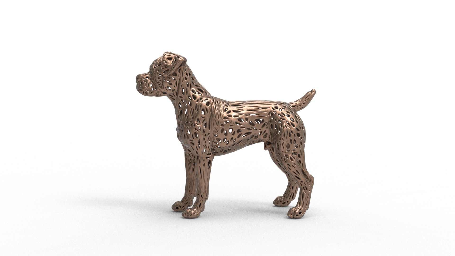 Boxer Dog Voronoi Style 3D Model - TurboSquid 2403240