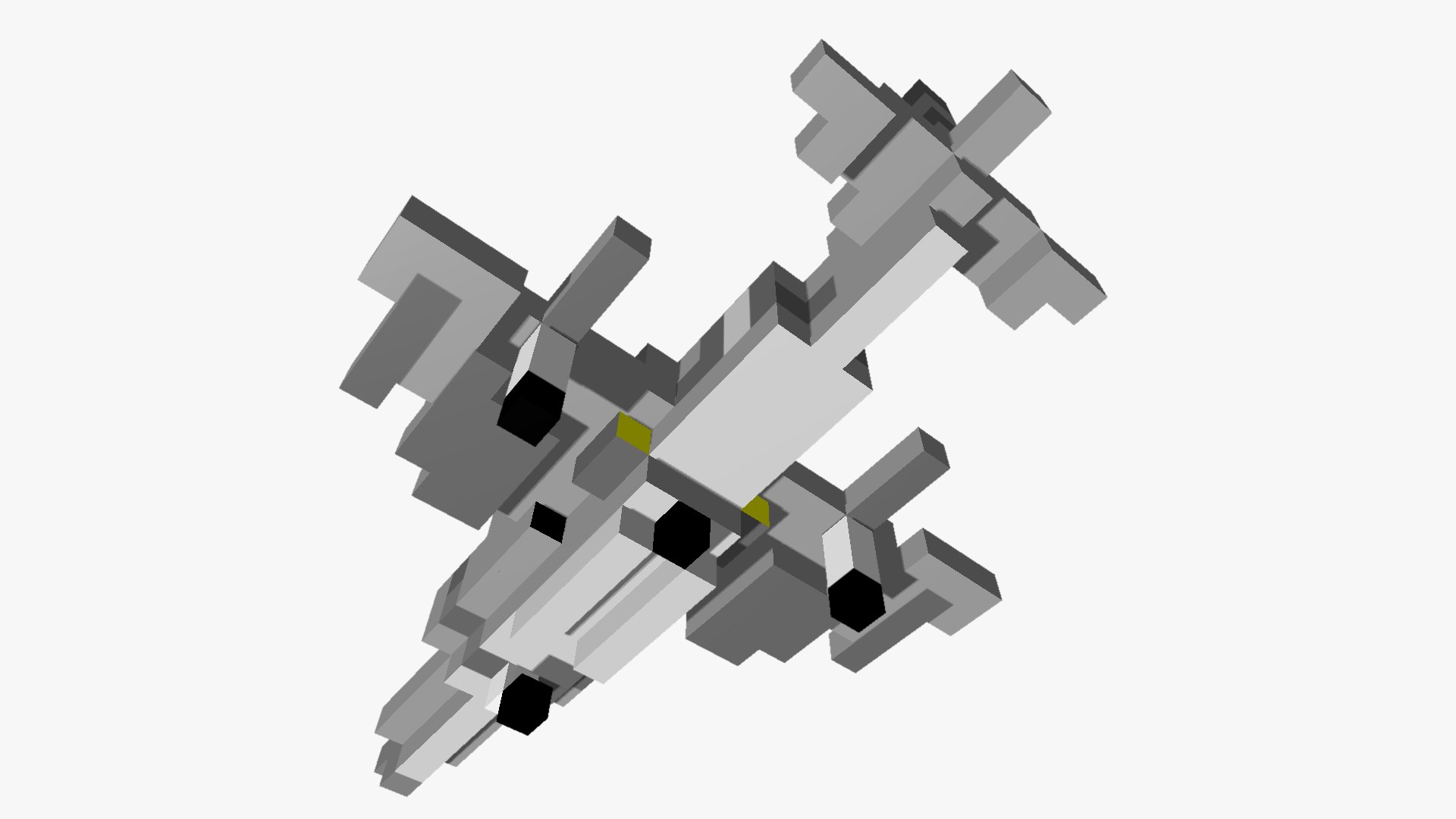 AV8B Harrier - pixelated 3D model - TurboSquid 1966680