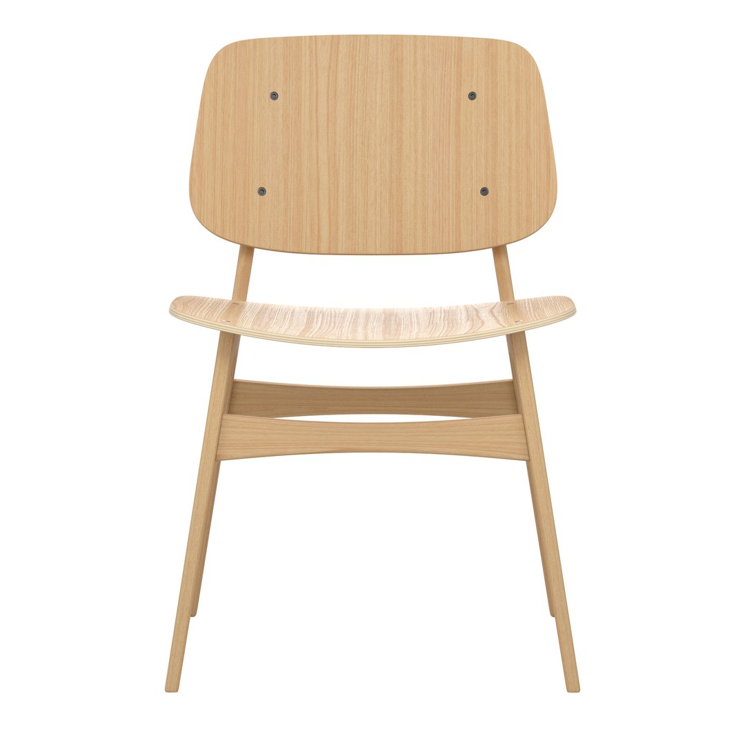 Soborg Chair Wood Fredericia 3D - TurboSquid 1546076