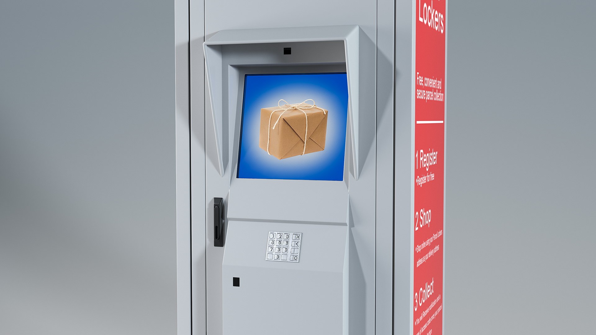 3D postomat terminal post model - TurboSquid 1494523