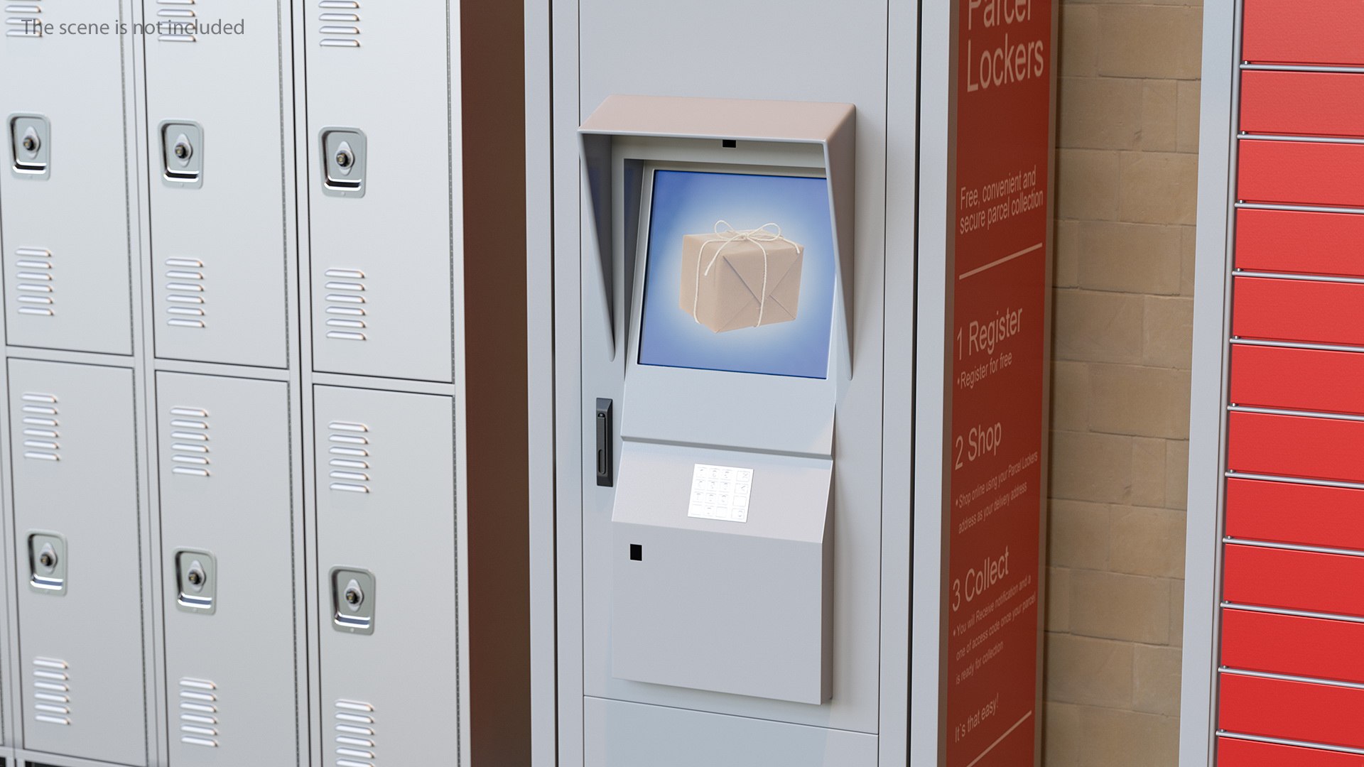 3D postomat terminal post model - TurboSquid 1494523