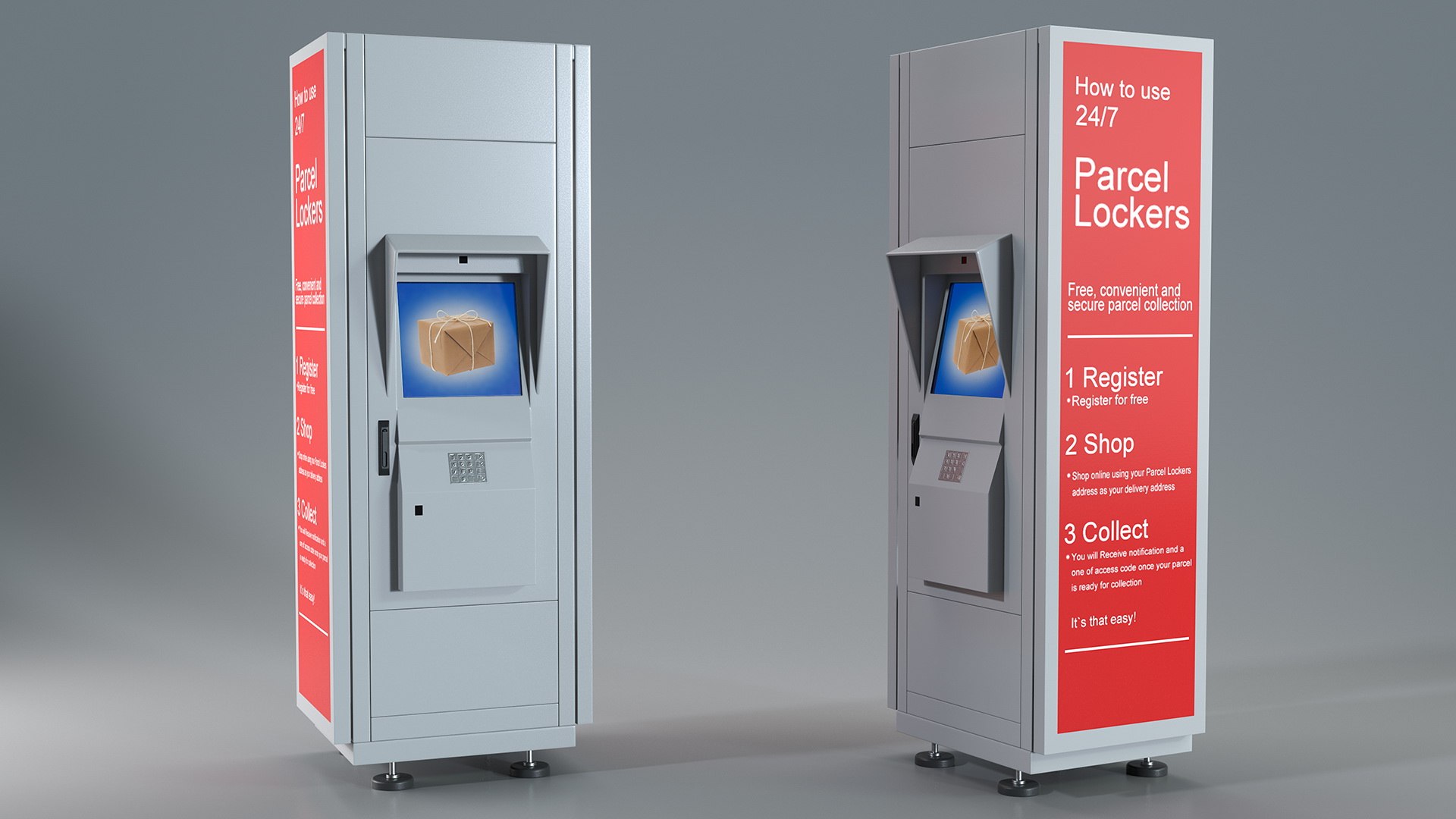 3D postomat terminal post model - TurboSquid 1494523