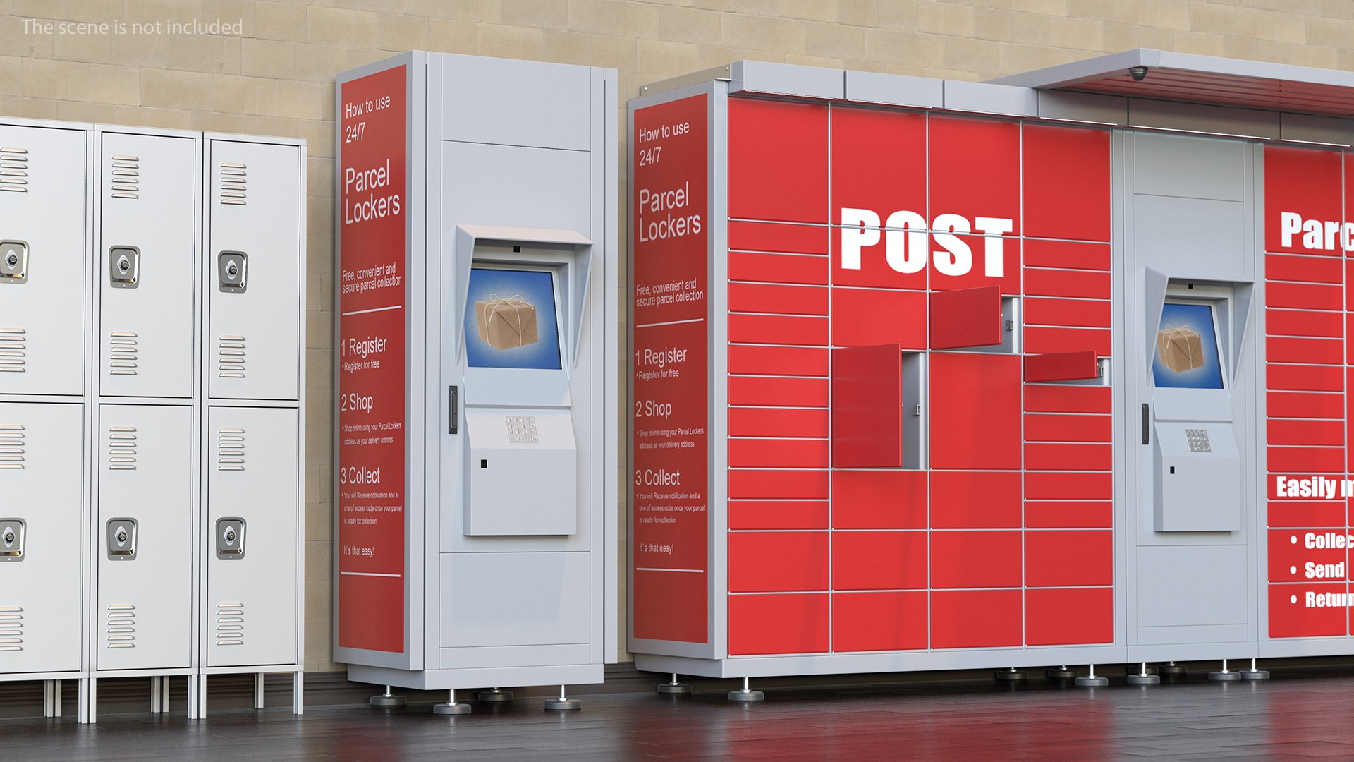 3D postomat terminal post model - TurboSquid 1494523