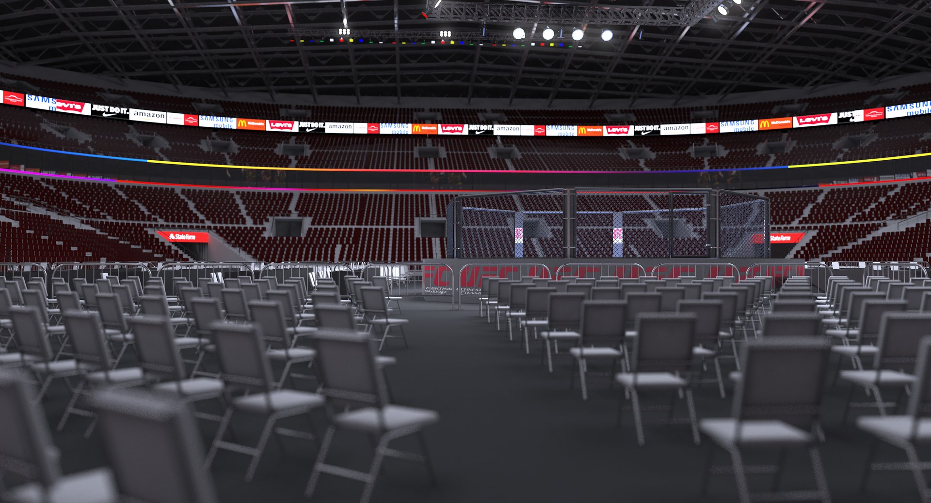3D stadium ufc - TurboSquid 1301630