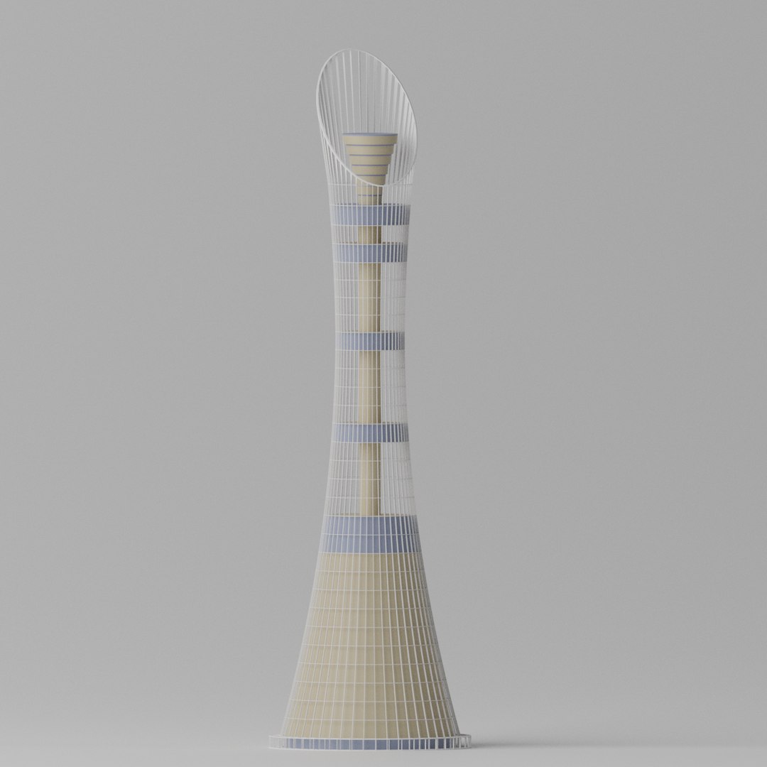 Aspire Tower Qatar Doha Landmark 2 3D Model - TurboSquid 2044146